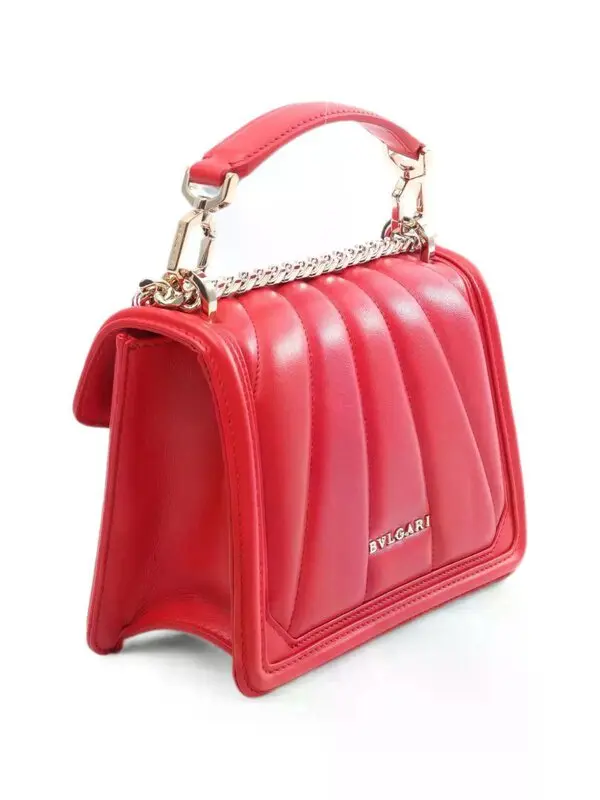 BVLGARI 2010s Serpenti Diamond Blast Tote Bag - Red