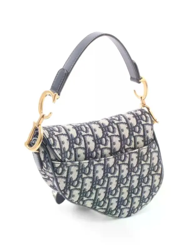 Dior 2010s Mini Saddle Tote Bag - Blue