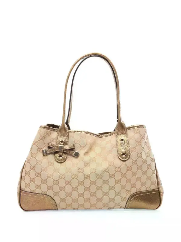 Gucci 2000s Princy Gg Canvas Tote Bag - Neutrals