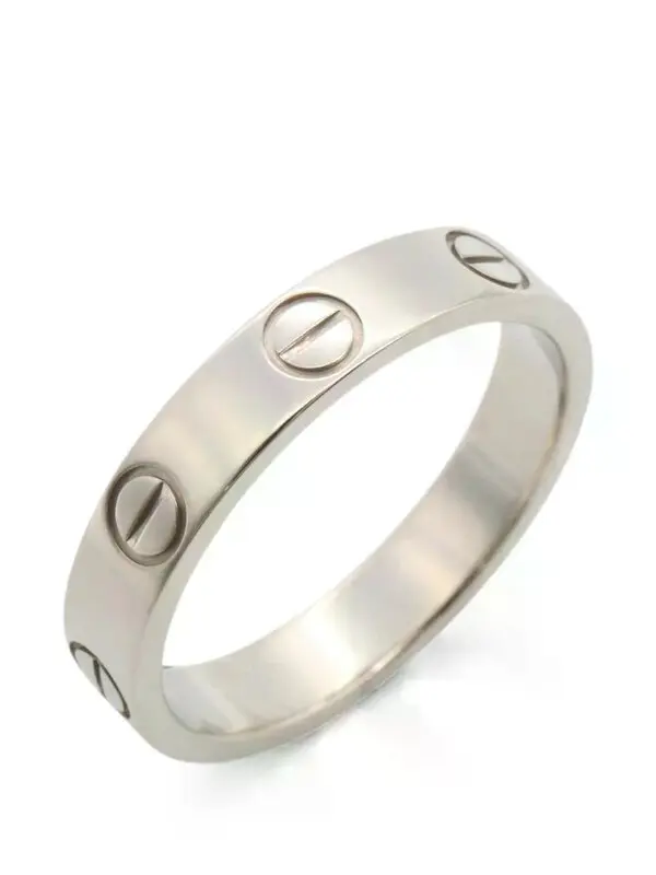 Cartier 18kt White Gold Love Ring - Silver
