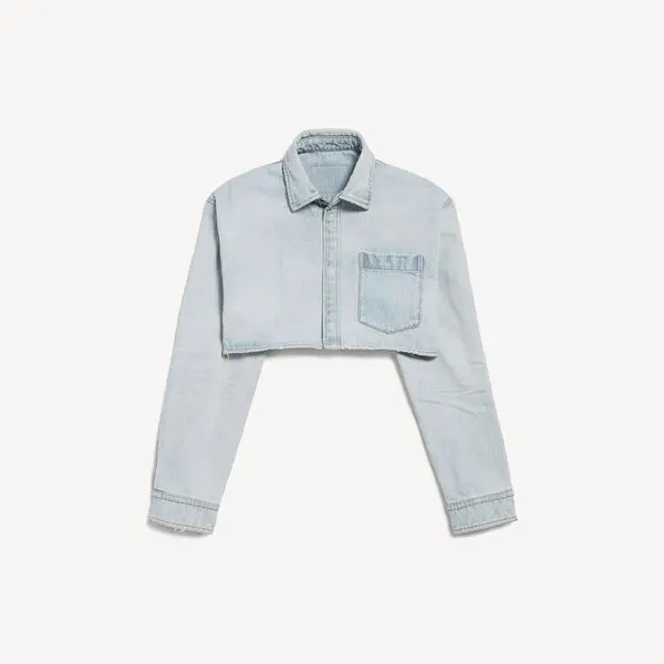 Balenciaga Cropped Shirt - Blue