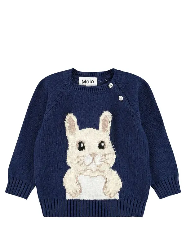 MOLO Sweater Cotton Rabbit "bunny Infinity - White