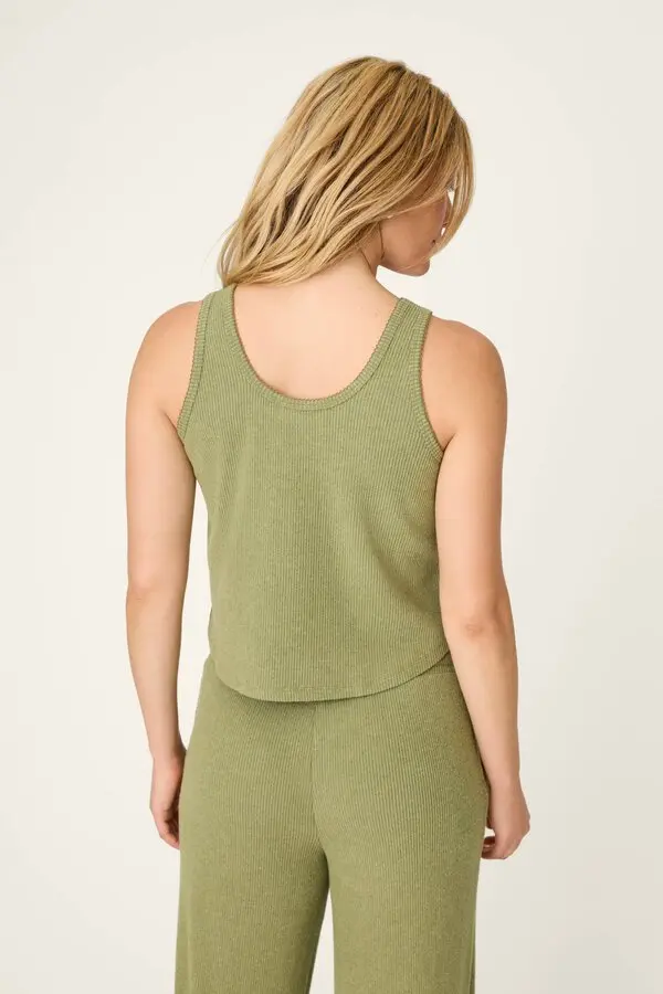 PJ Salvage Soft Rib Knit Lounge Tank Top