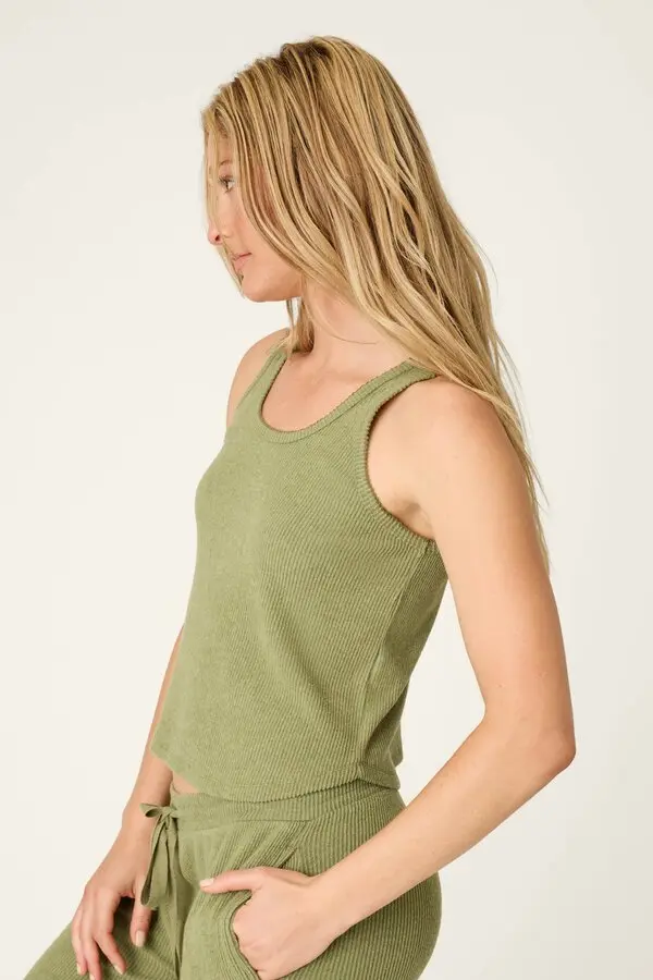 PJ Salvage Soft Rib Knit Lounge Tank Top
