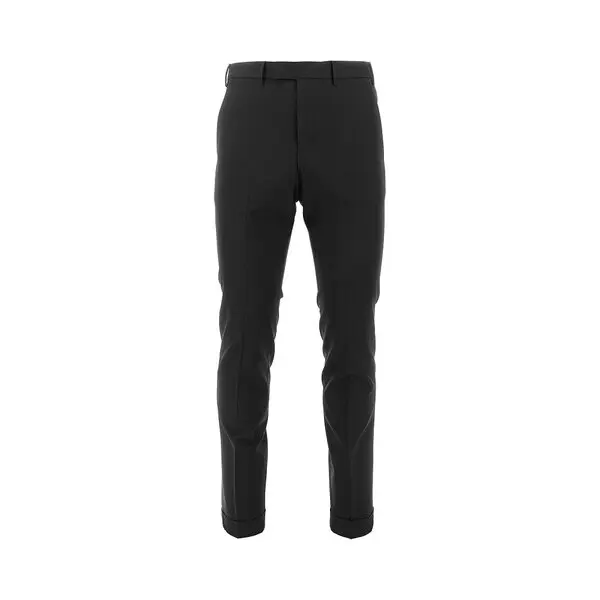 PT TORINO Stretch Wool Master Fit Pants - Black