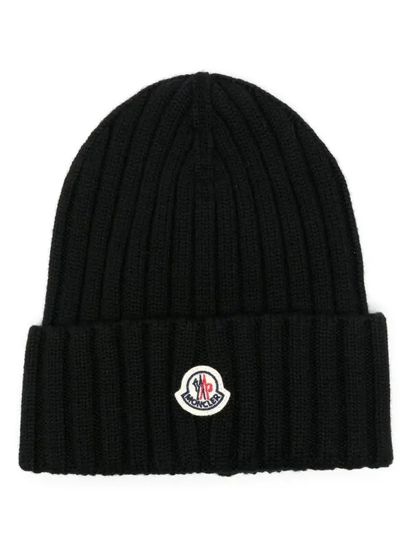 Moncler Soft Wool Beanie - Black