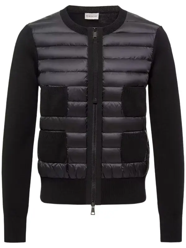 Moncler Padded Cardigan - Black