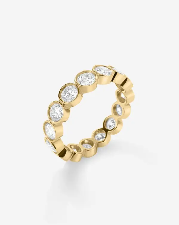 Ring Concierge Bezel Set Eternity Band - Platinum