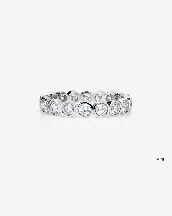 Ring Concierge Bezel Set Eternity Band - Platinum