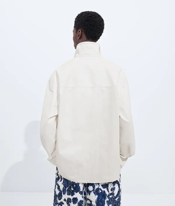 Bottega Veneta Papery Leather Overshirt