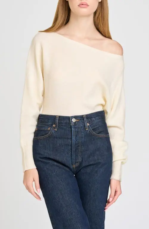 WAYF Annelisa Boatneck Sweater - Ivory