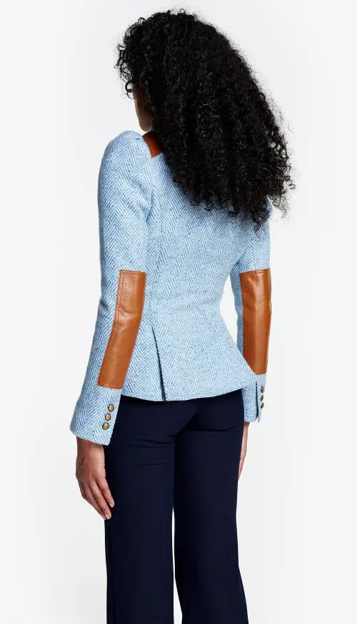 Smythe Rifle-patch Pouf Sleeve One Button Blazer