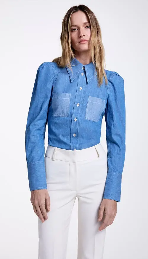 Smythe Box Pleat Shoulder Shirt