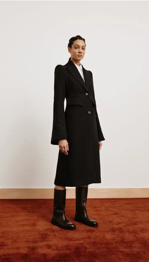 Smythe Pagoda Brando Trumpet Sleeve Coat
