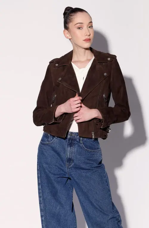 Walter Baker Suede Moto Jacket - Mocha Suede