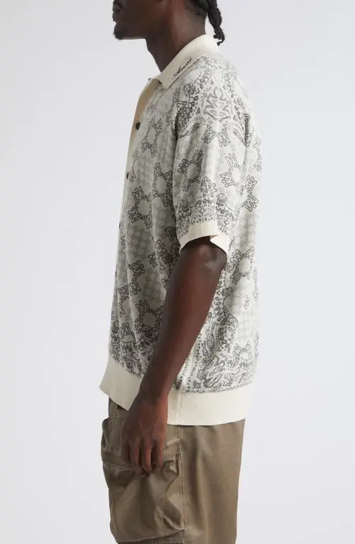 Amiri Ma Quad Check Cotton Piqué Cardigan