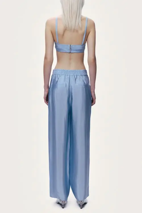 NOCTURNE Wide Leg Pleat Front Trousers