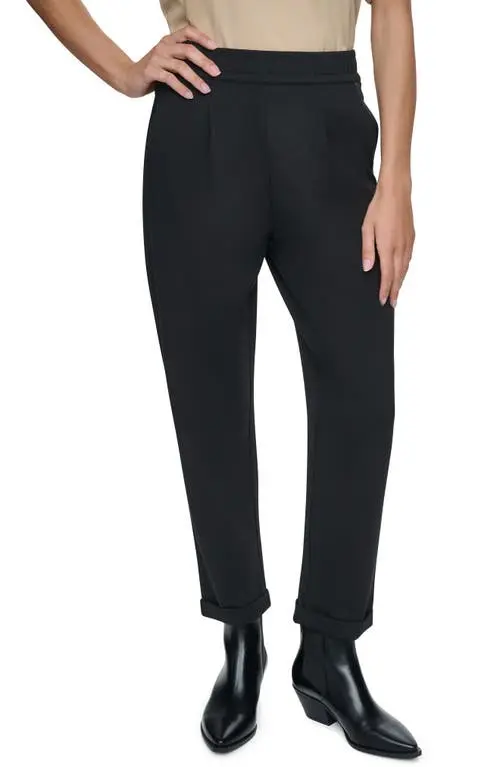 Dkny Pleated Cuffed Ponte Pants