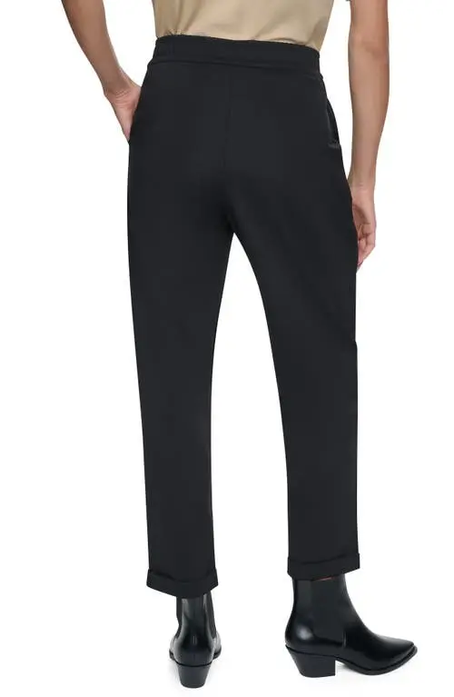 Dkny Pleated Cuffed Ponte Pants