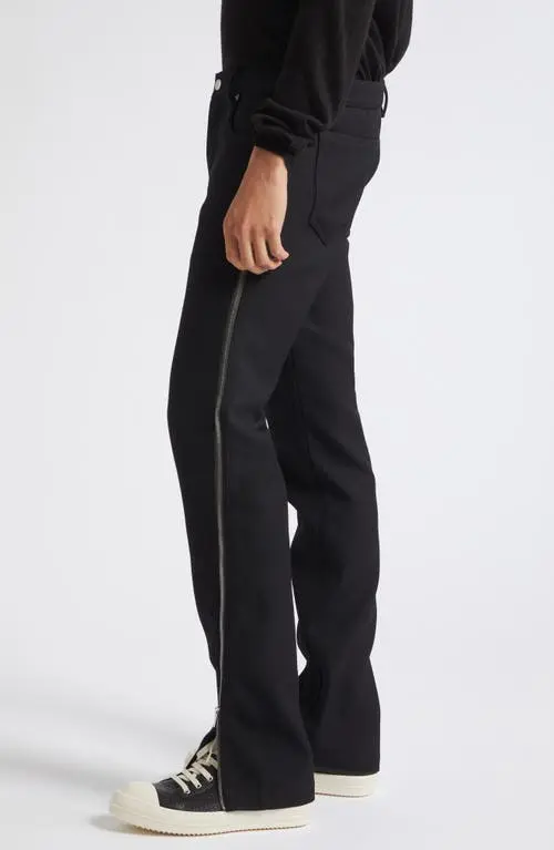 Rick Owens Vega Jeans With Zipper Detailing