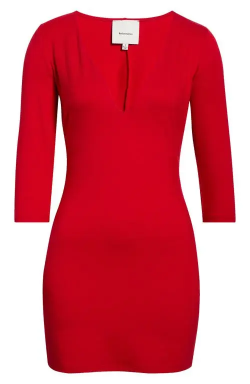 REFORMATION Mel Knit Minidress