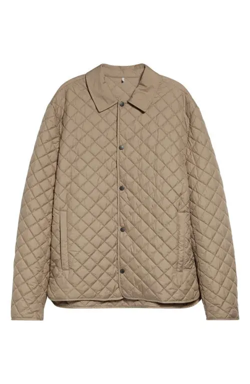 Moncler Avrelie Quilted Shirt Jacket - Sand