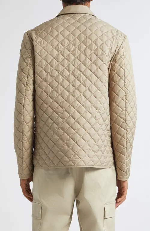 Moncler Avrelie Quilted Shirt Jacket - Sand