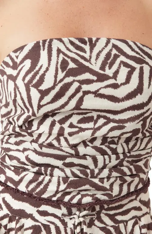 Habitual Scarf Strapless Top