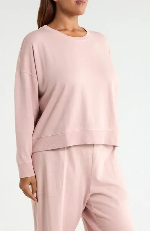 Eileen Fisher Organic Cotton Crop Sweatshirt