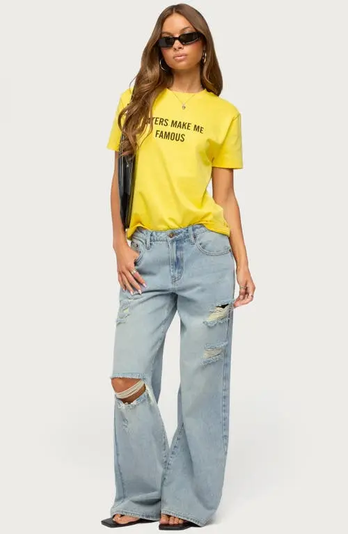 EDIKTED Graphic Cotton T-shirt
