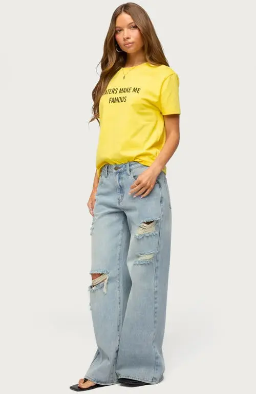 EDIKTED Graphic Cotton T-shirt