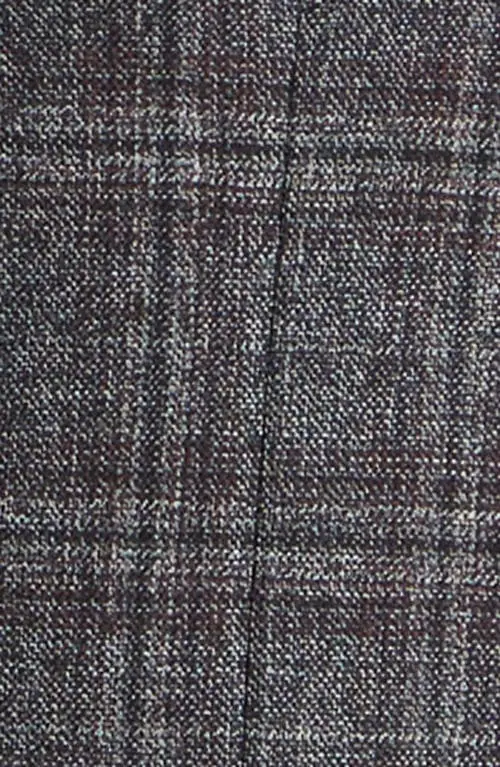 Isaia Delain Over Check Wool Suit