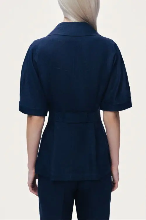 NOCTURNE Short Sleeve Blazer Jacket