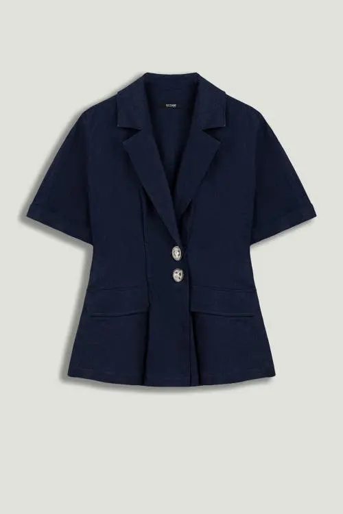 NOCTURNE Short Sleeve Blazer Jacket