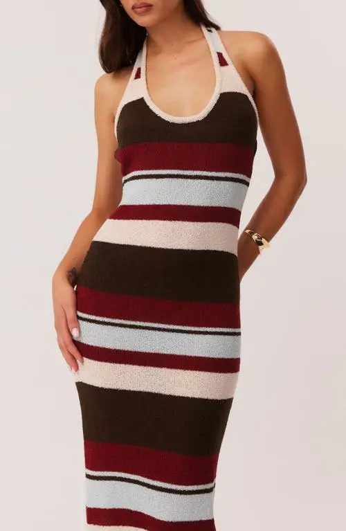 SNDYS. Effie Halter Neck Maxi Knit Dress