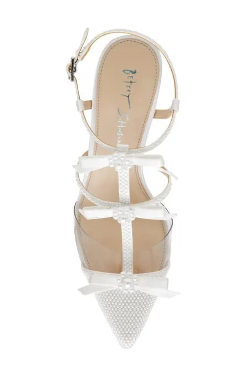 Betsey Johnson Everr Pointed Toe Pump - Ivory