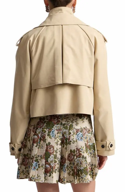 Avec Les Filles Cropped High Neck Jacket