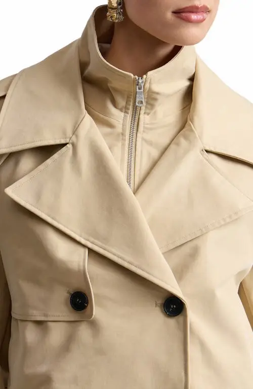 Avec Les Filles Cropped High Neck Jacket