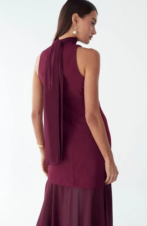 ST MRLO Oro Midi Dress - Wine