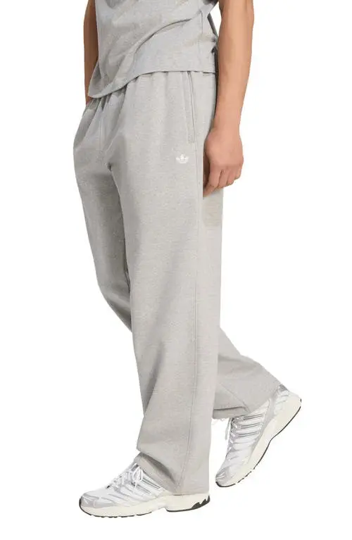 Adidas Trefoil Essentials Fleece Sweatpants - Medium Grey Heather