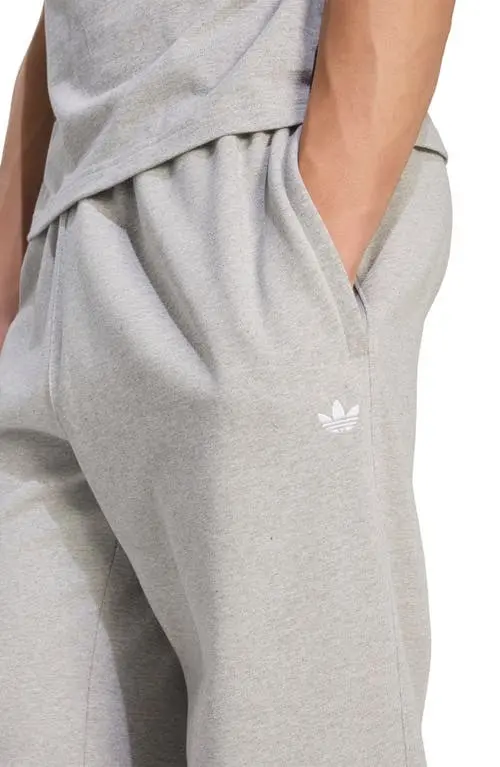 Adidas Trefoil Essentials Fleece Sweatpants - Medium Grey Heather