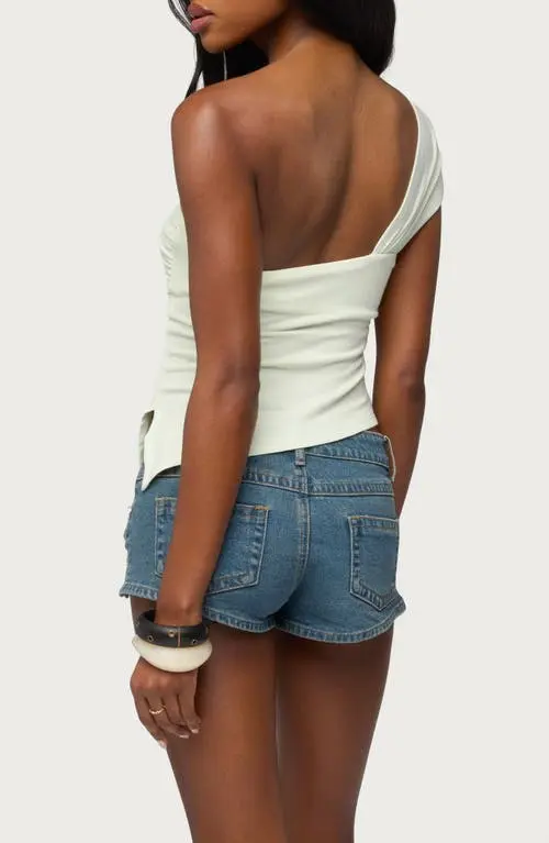 EDIKTED Zoie Draped Tie Shoulder Top