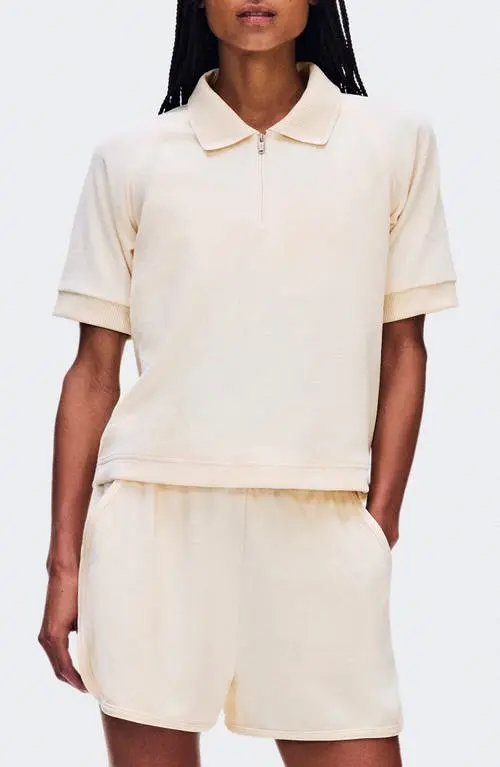 On Courtside Cotton Blend Terry Polo - Chantilly