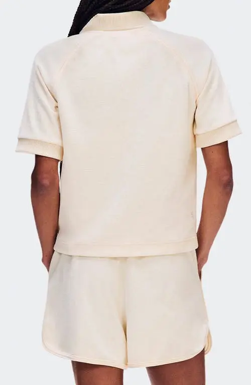 On Courtside Cotton Blend Terry Polo - Chantilly