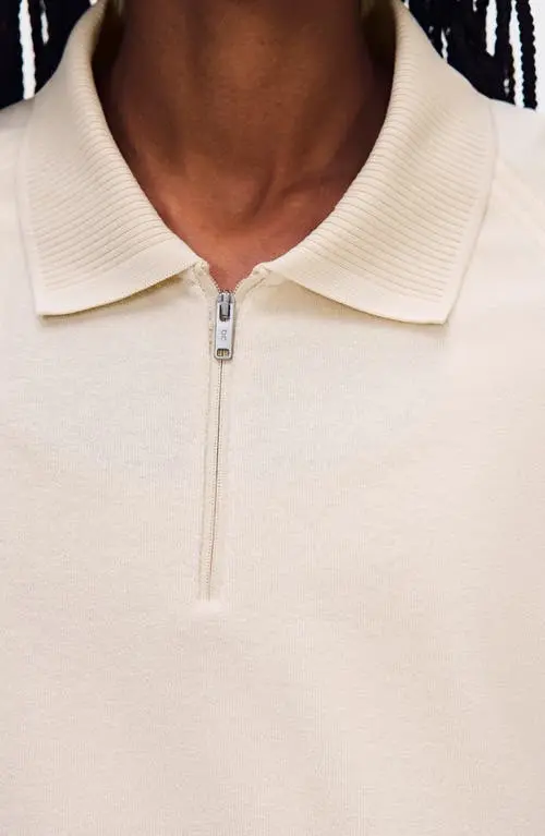 On Courtside Cotton Blend Terry Polo - Chantilly