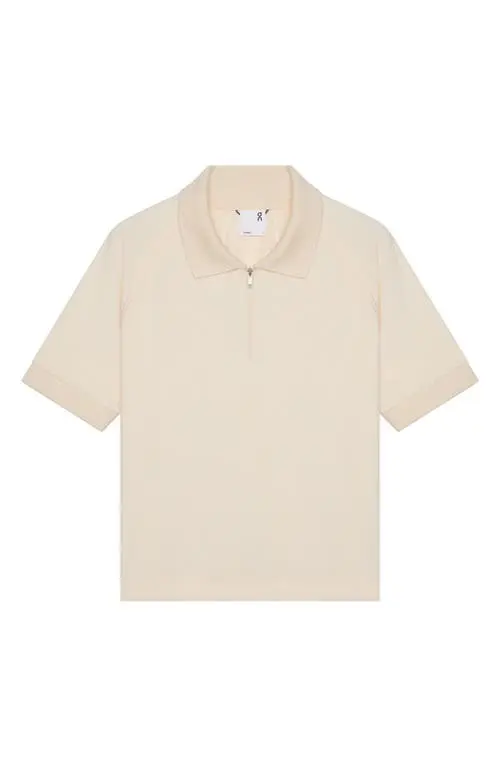 On Courtside Cotton Blend Terry Polo - Chantilly