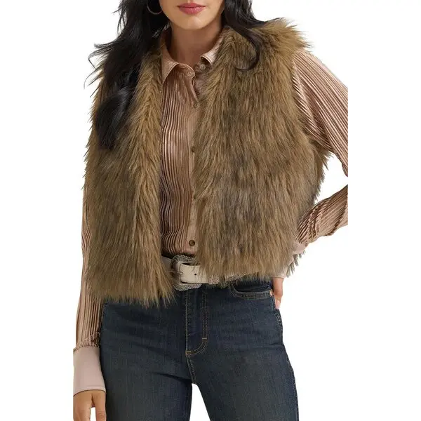 Wrangler Faux Fur Vest