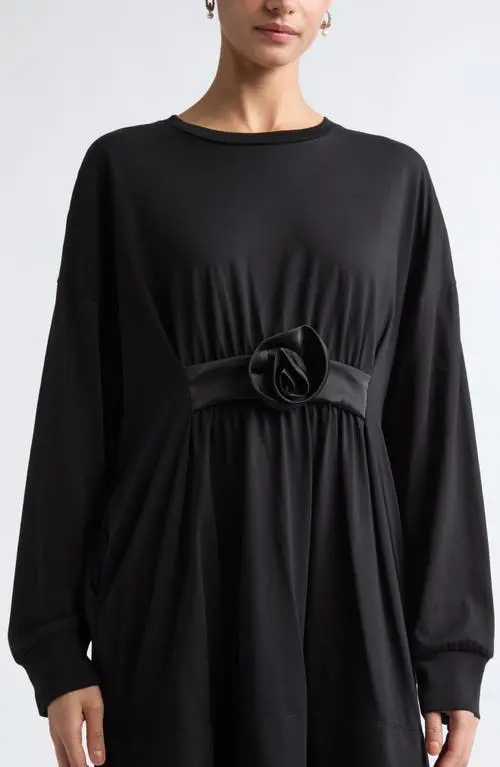 Simone Rocha Oversized Gathered Rose Lace Dress