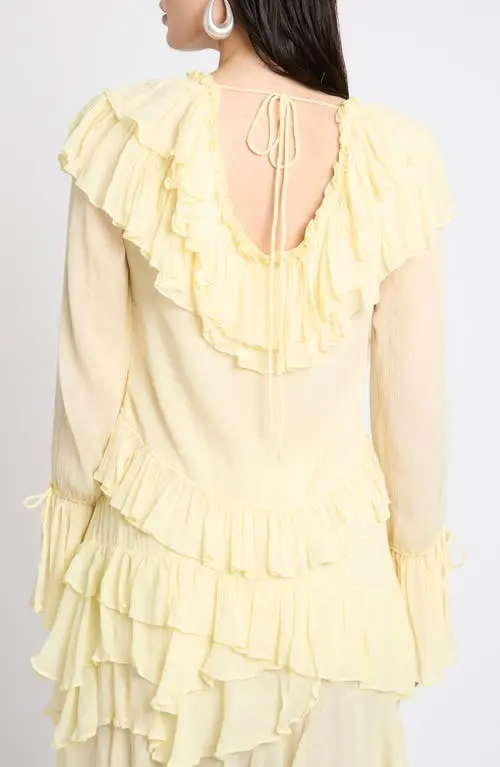 MUSE ASSEMBLY Ruffle Tie Front Top