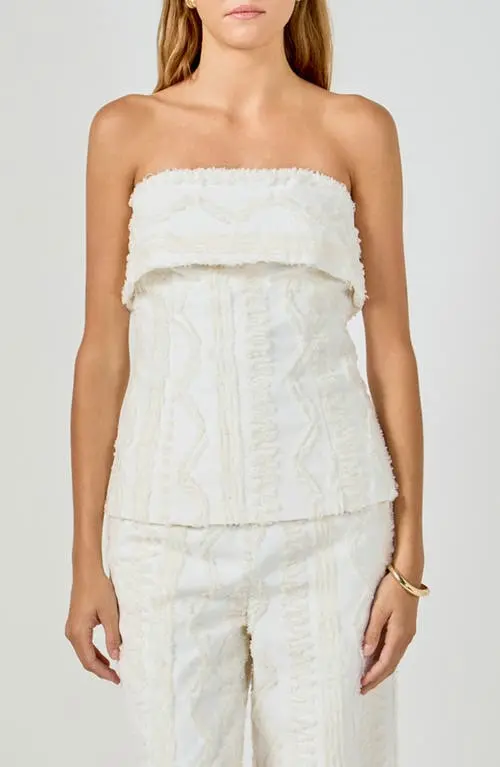Endless Rose Strapless Embroidered Top